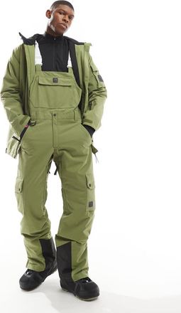 OOSC Yeh Man - Salopette de ski et snowboard avec plastron - Kaki-Vert
