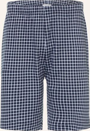 Mey Mey Schlafshorts Serie White Check blau
