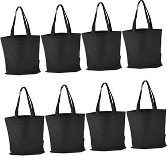 Valiclud 8 Pièces Sac Tote Bag Sublimation Toile Lot de Sacs Réutilisables pour Peinture Bricolage et Courses avec Poignées et Léger