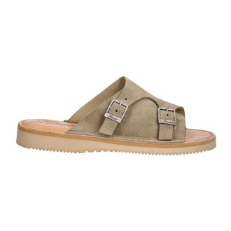 Fracap Homme, Chaussures, Beige, Taille: 36 EU Sandale &agrave; double boucle