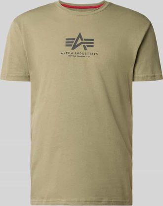 Alpha Industries T-Shirt mit Logo und Rundhalsausschnitt
