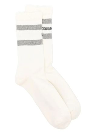 Golden Goose chaussettes en coton &agrave; effet us&eacute; - Tons neutres
