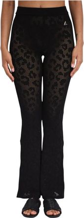 Akep Femme, Pantalons, Noir, Taille: 42 FR Pantalon Droit Ajour&eacute;