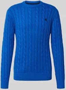 Mc Neal Slim Fit Strickpullover aus reiner Baumwolle