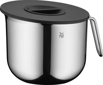 WMF Function Bowls Rührschüssel Edelstahl mit Deckel 2,5l, Rührschüssel mit Spritzschutz 18,5 cm, Cromargan Edelstahl poliert, Innenskalierung, spülmaschi