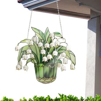 Generic Suncatcher, vielseitiger Maigl&ouml;ckchen-Glasmalerei Suncatcher Glasmalerei Deko Glasbild Sonnenf&auml;nger Blickfang Sonnenf&auml;nger f&uuml;r Fenster