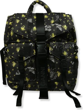Ganni Femme, Sacs, Multicolore, Taille: ONE Size Sac &agrave; dos &agrave; motif graphique