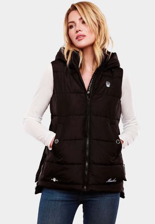 Marikoo Steppweste MARIKOO Zarinaa, Damen, Gr. XXL (44), schwarz, Obermaterial: 100% Polyester. Futter: 100% Polyester. Wattierung: 100% Polyester, Westen Ste