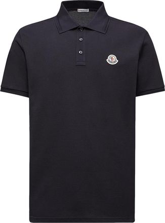 Moncler Polo en piqué de coton à empiècement logo