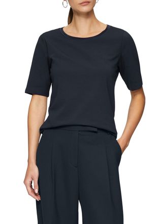 s.Oliver T-Shirt aus Baumwollmix mit Doublelayer-Detail