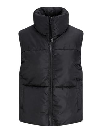 Jack & Jones Jxsolvej OTW Gilet Tampon matelass&eacute;, Noir, M Femme