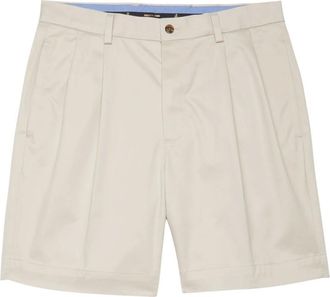 Brooks Brothers Short extensible &agrave; pinces - Homme - Shorts - Beige - Taille: W30