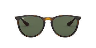 Ray-Ban Ray Ban Unisex Sonnenbrille Erika, Gr. Medium (Herstellergr&ouml;&szlig;e: 54), Braun (Gestell: havana/gunmetal, Gl&auml;serfarbe: gr&uuml;n klassisch 710/71)