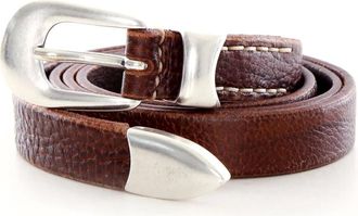 Our Legacy Homme, Accessoires, Brun, Taille: 80 CM Schmaler Lederg&uuml;rtel