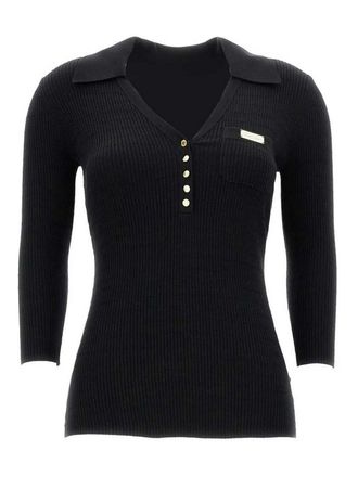Elisabetta Franchi Pull Col Rond - Noir