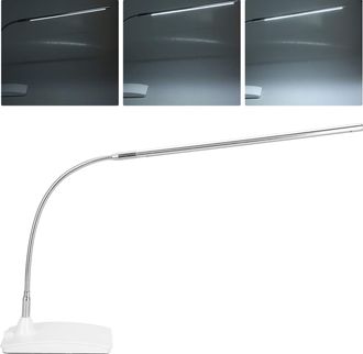 Brrnoo LED Schreibtischlampe, Verstellbare Tischlampe für Maniküre, Tattoo Studio, Lesen und Schönheitspflege, Augenfreundliches Licht, Weiß
