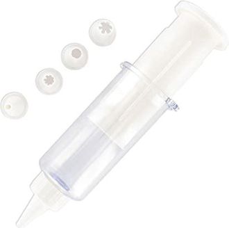 Zenker Fackelmann transparente Spritze mit 5 Aufsätzen