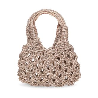 Hibourama Bags Femme, Sacs, Gris, Taille: ONE Size Open Knit Handbag