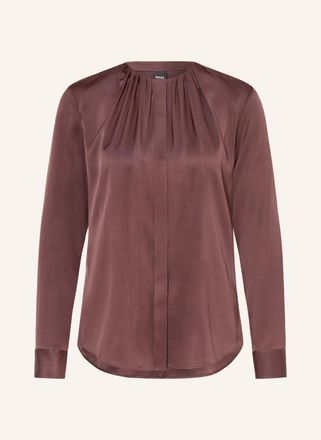 HUGO BOSS Seidenbluse Banorah braun