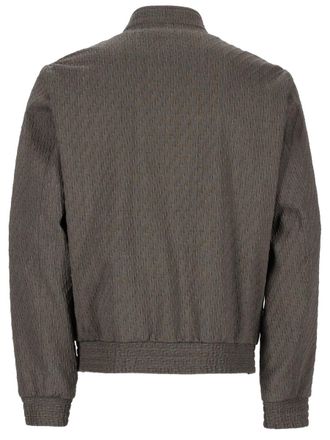 Emporio Armani Virgin Wool Blouson Jacket - Gray