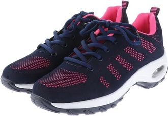 Hemobllo Chaussures Femme Grandes Air-coussinées Respirantes Baskets Décontractées Légères et Élastiques pour Sport et Marche Design Chic et Confortable
