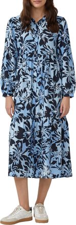 s.Oliver Strukturiertes Viskosemix-Kleid im A-Shape mit Eingrifftaschen