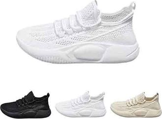 Generic Baskets respirantes pour femme - L&eacute;g&egrave;res et respirantes - Chaussures pieds nus - Chaussures de marche avec lacets - Chaussures de fitness athl&eacute;tiques 