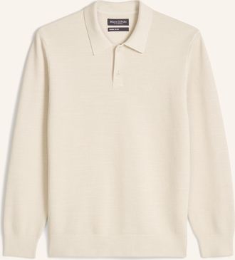 Marc O'Polo Marc Opolo Strick-Poloshirt grau