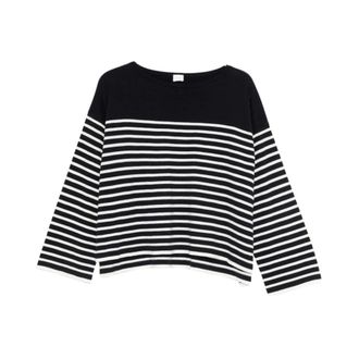 C.T. Plage Femme, Pulls, Bleu, Taille: 36 FR Pull col bateau