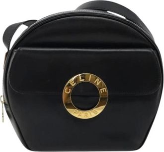 Celine Sac bandouli&egrave;re Pre-owned avec logo Circle - Femme - Pre-owned - Noir - Taille: ONE Size