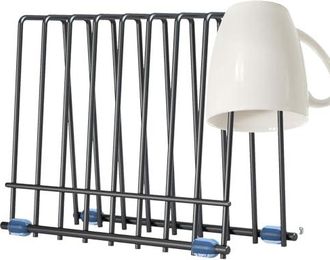 Generic S&eacute;choir &agrave; Bouteilles et Sacs - S&eacute;choir &agrave; Sacs Alimentaires en Acier Inoxydable pour Sacs r&eacute;utilisables, Supports dassiettes, fourchettes, couvercles d