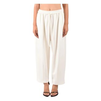 Meimeij Weite Hose - - Trousers - Damen - Wei&szlig; - L