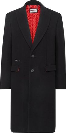 Philipp Plein Homme, Manteaux, Noir, Taille: S Coat Long