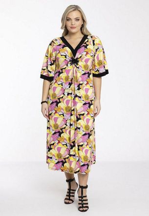 Yoek A-Linien-Kleid Damen Kleid Gro&szlig;e Gr&ouml;&szlig;en mit floralem Druck