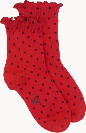 Kujten Chaussettes cachemire &agrave; pois - Chaussettes Dot Socks