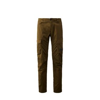 C.P. Company Stretch Sateen Ergonomic Lens Double Cargo Hose - - Trousers - Herren - Gr&uuml;n - XS