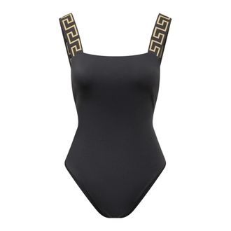 Versace Greca Einteiliger Badeanzug - - Swimwear - Damen - Schwarzk - S