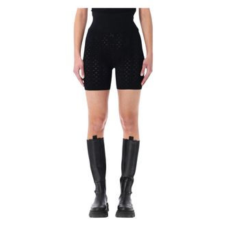 J.W.Anderson Gestrickte Pointelle-Shorts mit figurbetonter Passform - - Shorts - Damen - Schwarzk - M