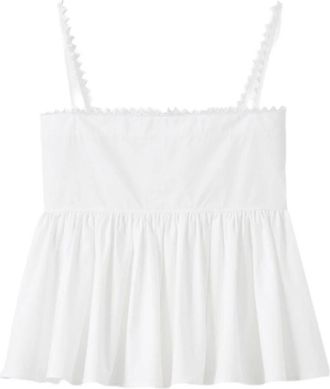 Jacquemus Femme, Tops, Blanc, Taille: 36 FR Square Neck Top