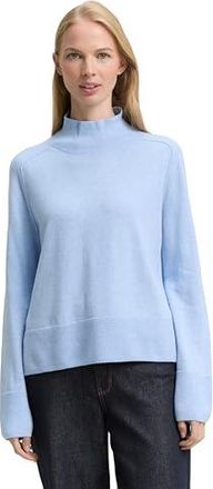Tom Tailor 1047698 Pull-Over, 34910-Light Fjord Blue Melange, L Femme
