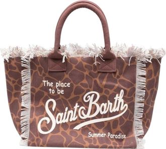 MC2 Saint Barth Femme, Sacs, Brun, Taille: ONE Size Vanity Tote Bag