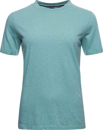 Superdry Damen Vintage Logo EMB Tee T-Shirt, Sage Marl, S