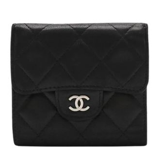 Chanel Pre-owned Matelasse Leder Geldb&ouml;rse - - Pre-owned - Damen - Schwarzk - ONE SIZE