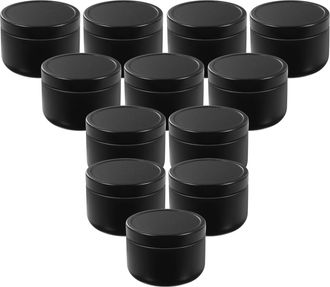 BESPORTBLE 12 St&uuml;ck Wei&szlig;blech Kerzendosen 2oz Robuste Selbstgemacht Kerzengl&auml;ser mit Deckel Vielseitige Aufbewahrungsbeh&auml;lter f&uuml;r Kerzenherstellung Schmuck und K