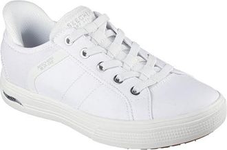 Skechers Arch Fit Arcade-Forever Baskets confortables mains libres pour femme, blanc, 8 Wide