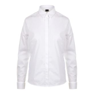 Fay Stretch Poplin Shirt - - Blouses & Shirts - Damen - Wei&szlig; - L