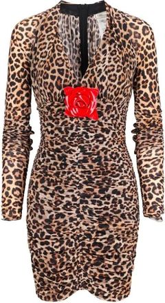 Blumarine Abito Jers. Calza St. - Femme - Robes - Brun - Taille: 38 FR