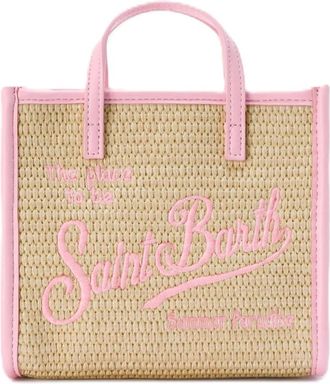 MC2 Saint Barth Femme, Sacs, Beige, Taille: ONE Size Vivian Mini Straw Bag With Shoulder Strap
