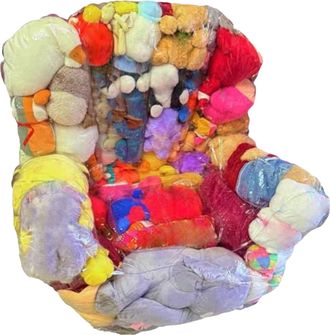 Generic Stofftierstuhl - Cartoon-Hunde-Sitzsack-Bezüge | 2-in-1 wasserdichter Sitzsack-Sitz | transparente Stofftier-Stuhltasche für Wohnung, Wohnzimmer, Spie