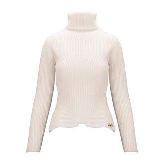 Elisabetta Franchi Femme, Pulls, Blanc, Taille: 36 FR Pull Col Roul&eacute;